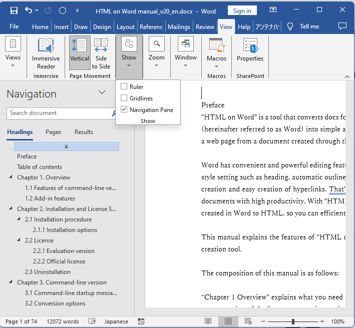 Microsoft Word Outlines and Heading Styles.