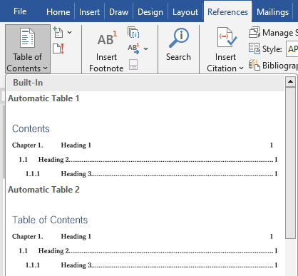 Microsoft Word Outlines and Heading Styles.
